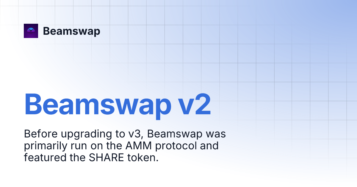 Beamswap v2 | Beamswap